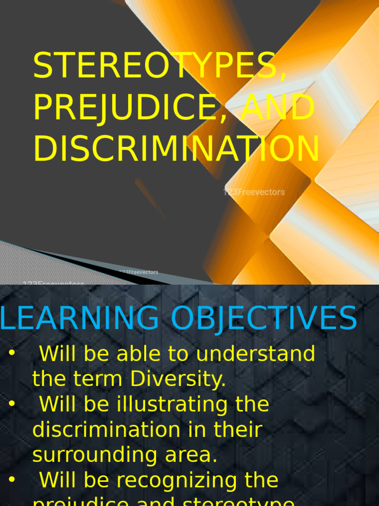 Understanding Stereotypes and Discrimination | PDF | Discrimination ...