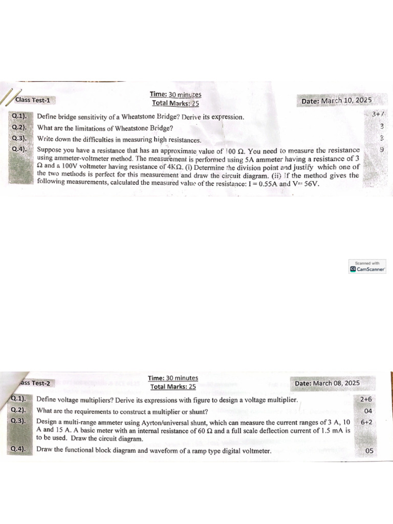 3.1 Term CT Questions (22 Batch) | PDF