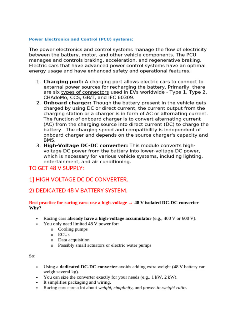 Power Electronics Control in EV Systems | PDF | Battery Charger ...