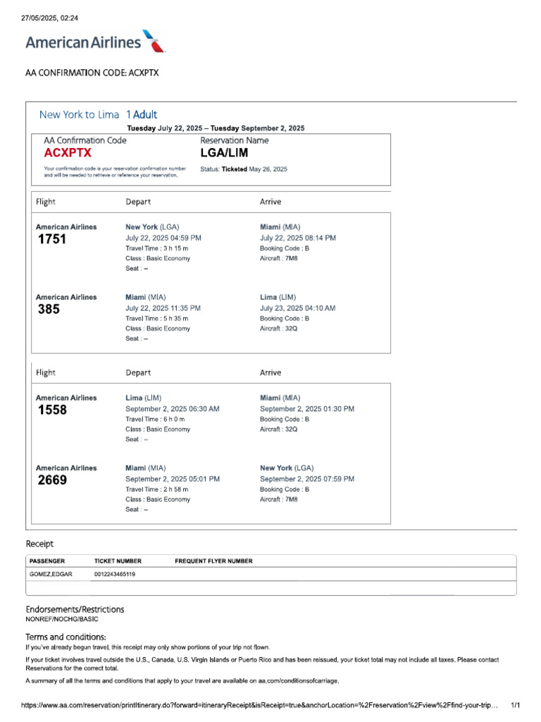 American Ticket 2 | PDF
