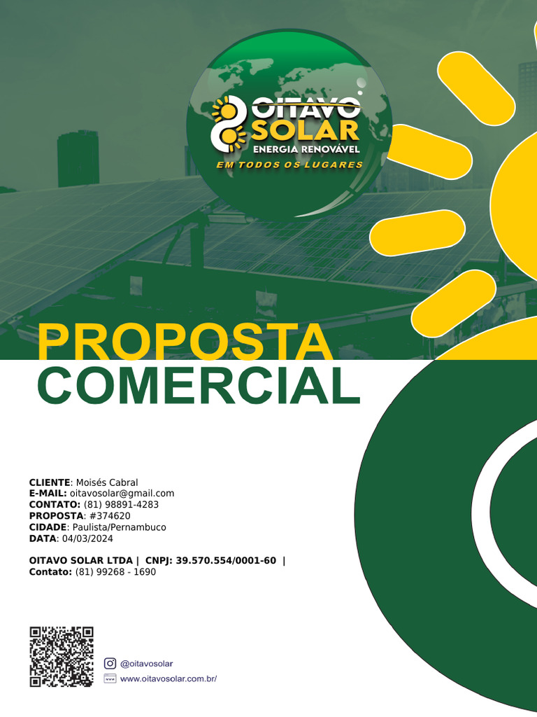 Proposta de Energia Solar para Moisés Cabral | PDF | Investimentos ...