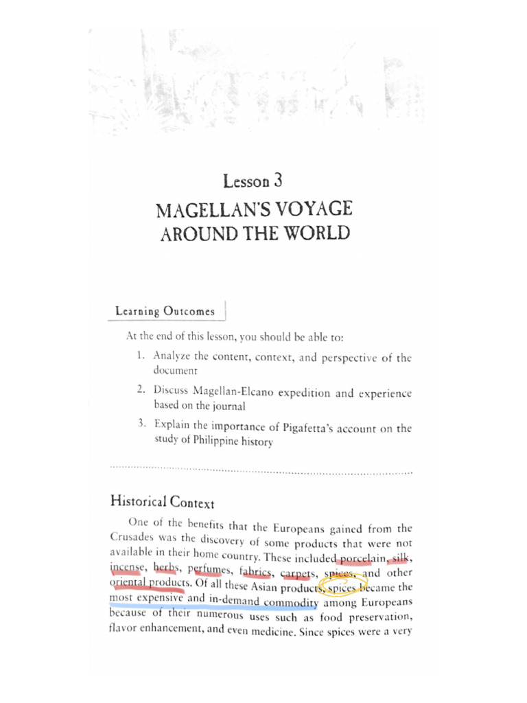 Magellan - S Voyage Around The World (PART 1) | PDF