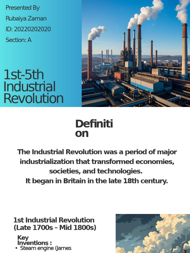1st-5th Industrial Revolution | PDF