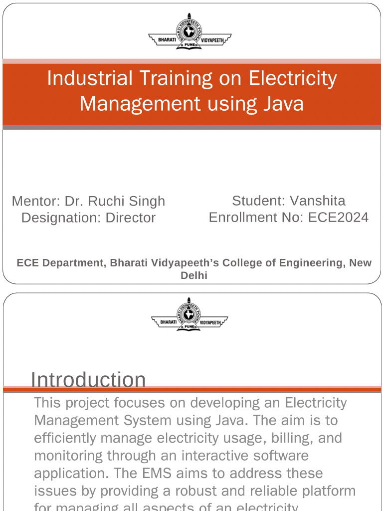 Electricity Management Java | PDF