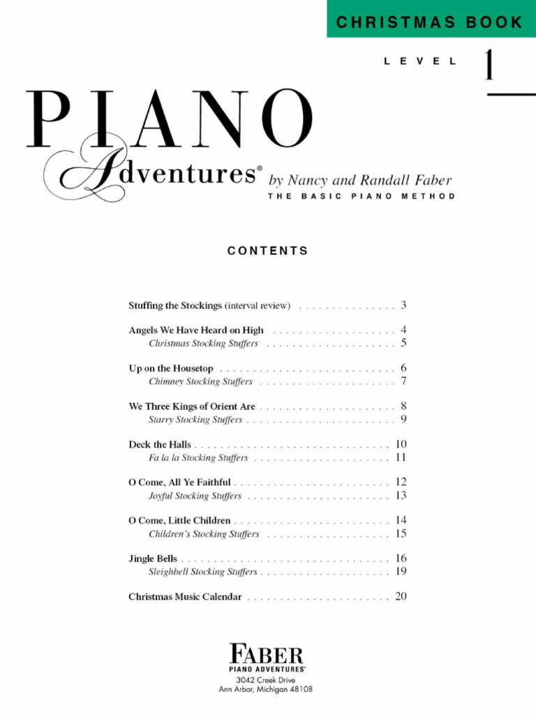 Piano Adventures - Level 1 Christmas | PDF