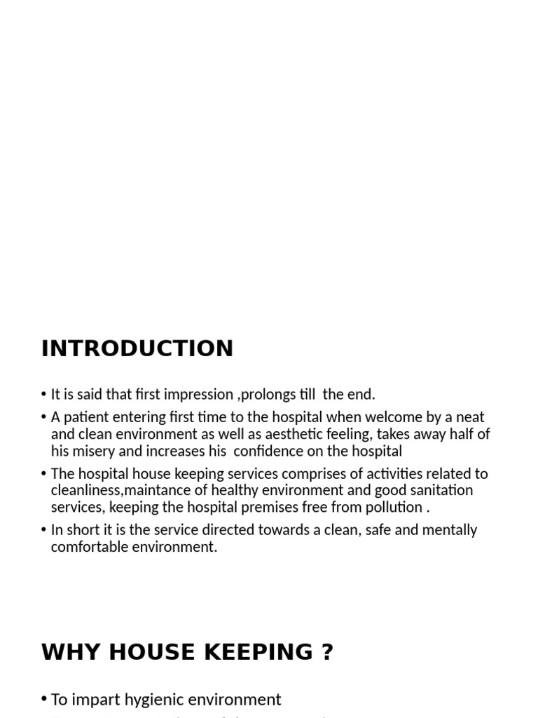 Presentation Housekeeping | PDF