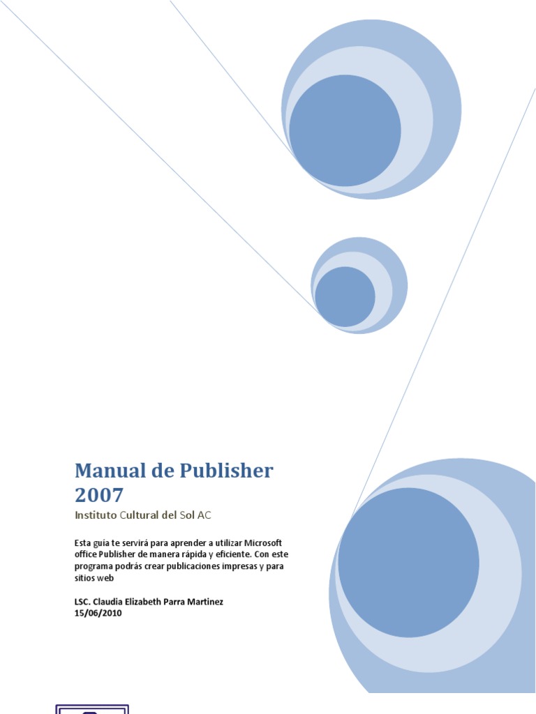 Manual de Microsoft Publisher 2007 | PDF | Point and Click | Ventana ...