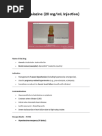 Hydralazine Protocol | PDF