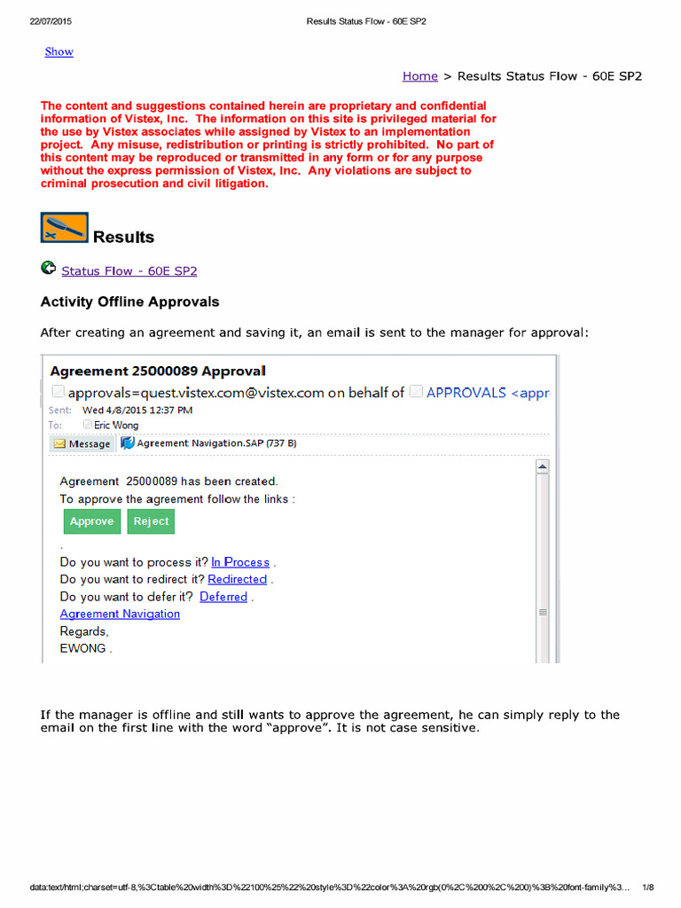 Results Status Flow - 60E SP2 | PDF