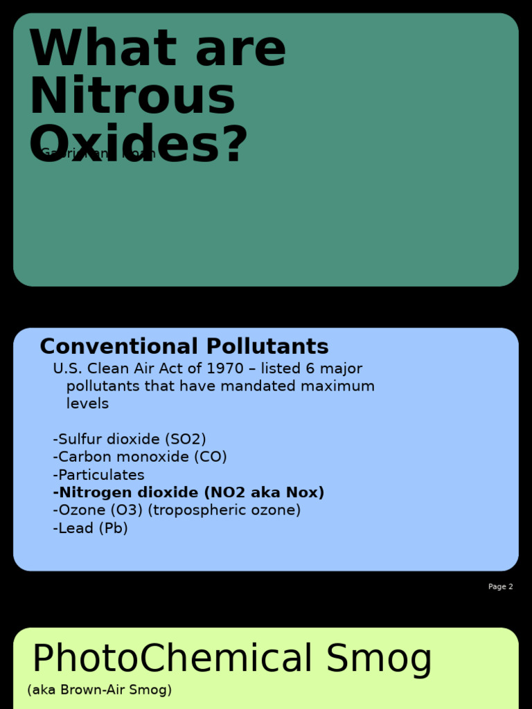 What Are Nitrous Oxides | PDF