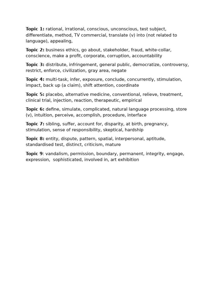 All Topics - Updated May 21 | PDF