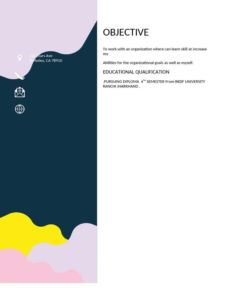 Playful Business Resume | PDF