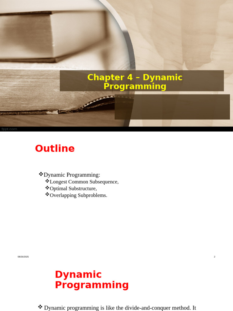 Dynamic Programming and LCS Explained | PDF | Dynamic Programming ...