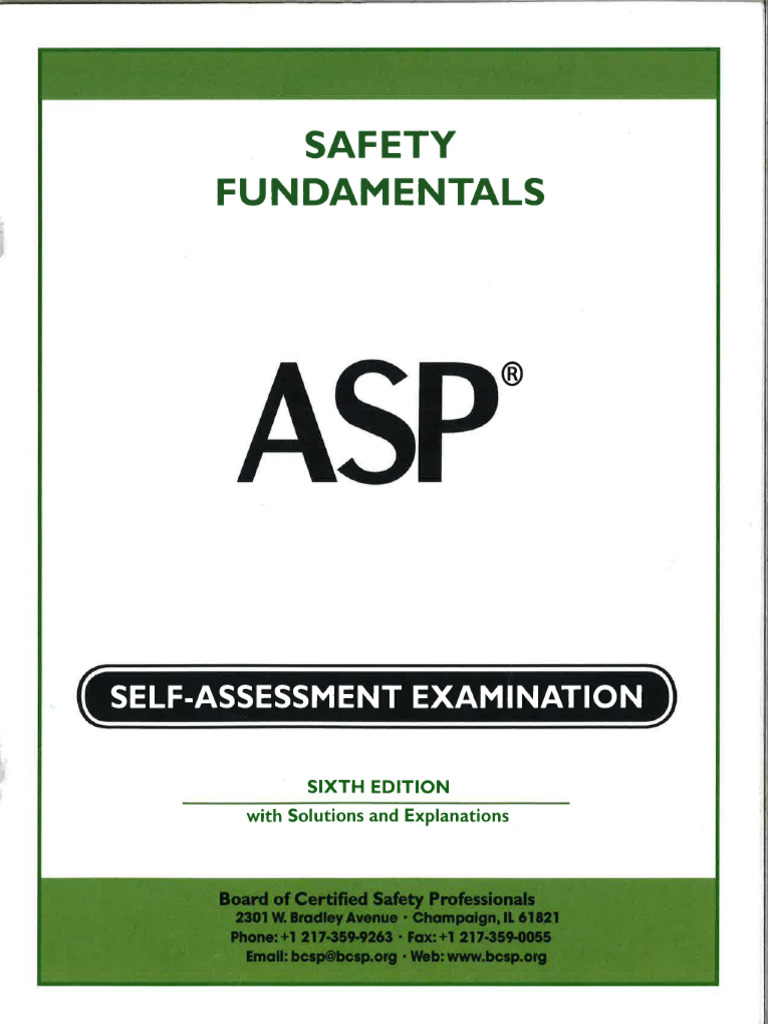 ASP Self-Assessment Booklet | PDF