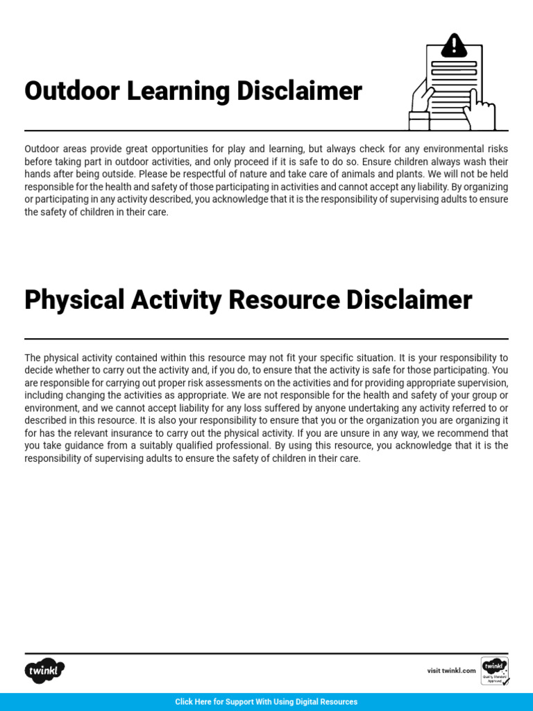 Outdoor Activity Safety Guidelines | PDF