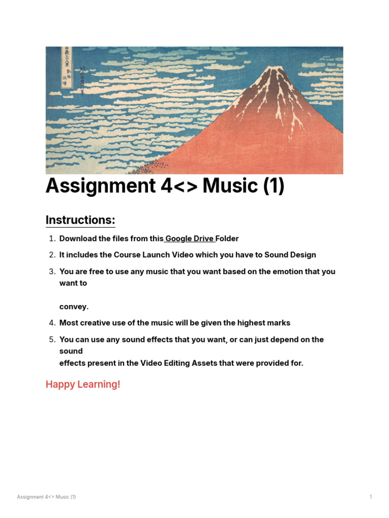 Assignment 4 - Music | PDF