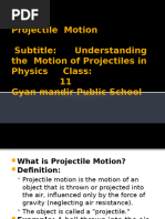 Class 11th Projectile Motion | PDF