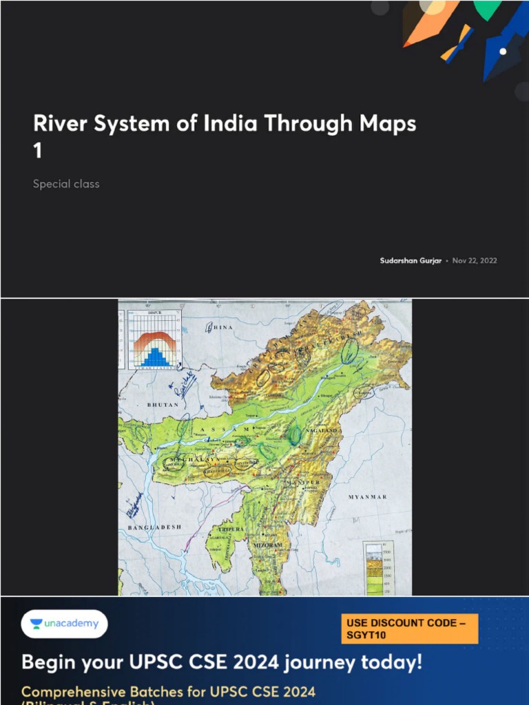 River System of India Through Maps 1 No Anno | PDF