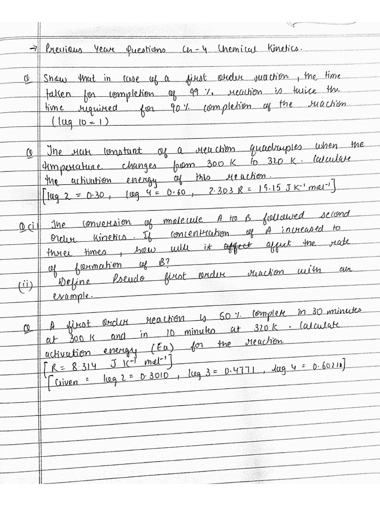 PYQ CH 4 | PDF