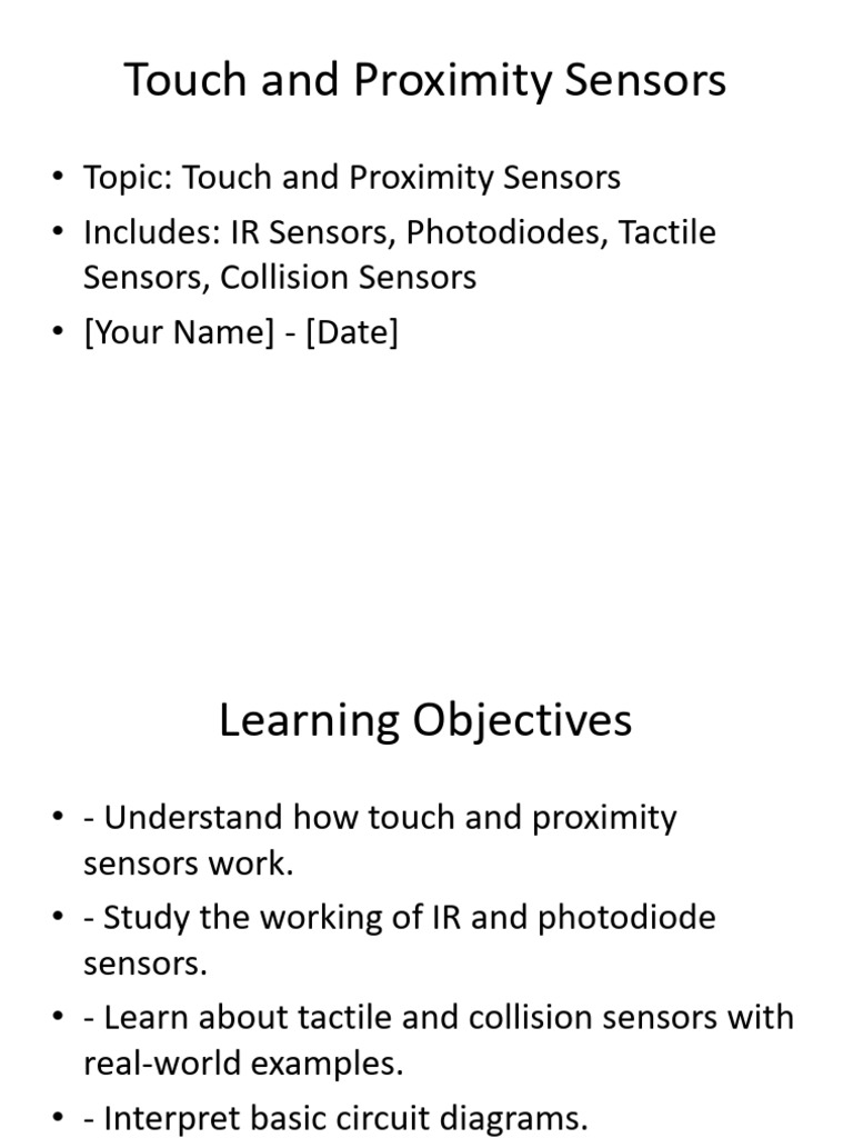 Understanding Touch and Proximity Sensors | PDF | Sensor | Capacitor