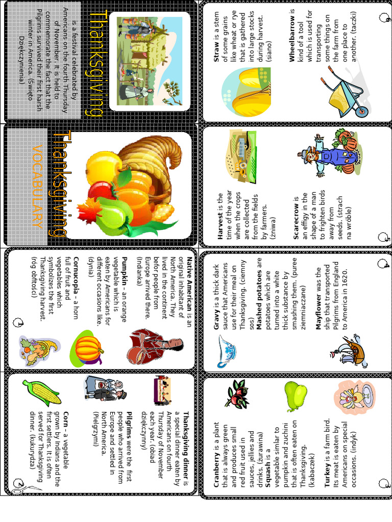 2283 Thanksgiving Minibook | PDF | Thanksgiving Dinner | Vegetables