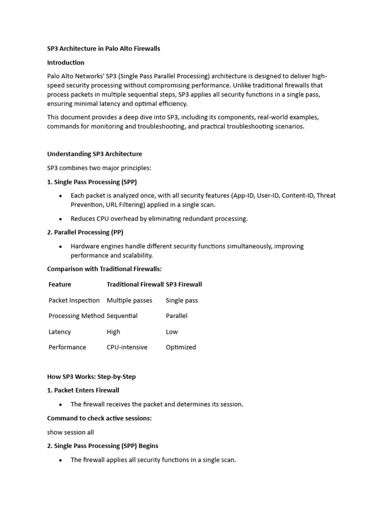 Day 8 SP3 Architecture in Palo Alto Firewalls | PDF | Firewall ...