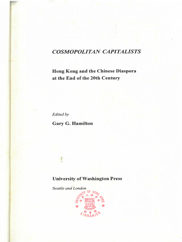 Gary Hamilton - Hong Kong and Capitalism | PDF