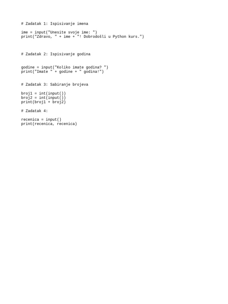 1 Cas - Vjezbe Rjesenja | PDF