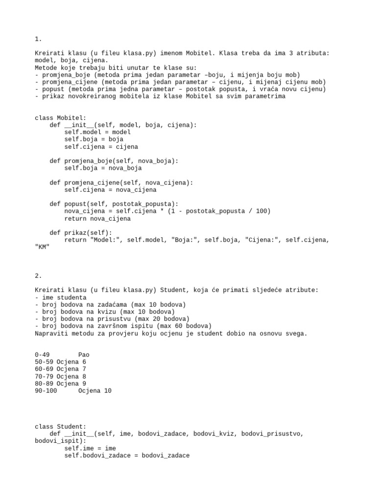 9 Cas - Vjezbe Rjesenja | PDF