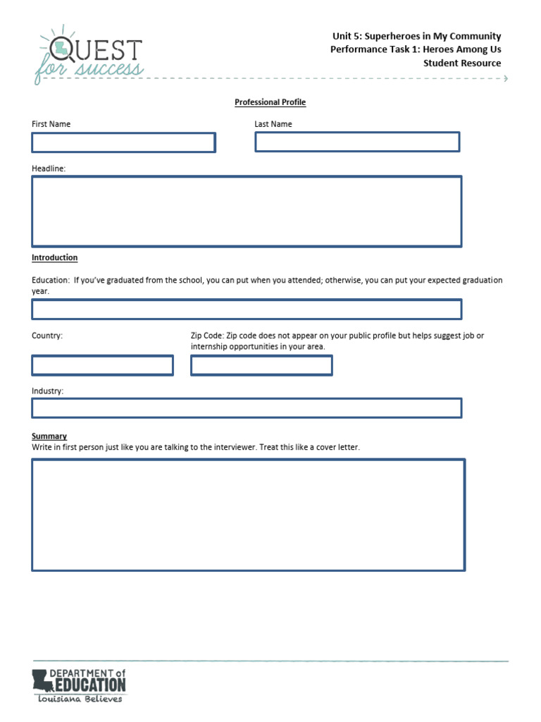 Professional Profile | PDF