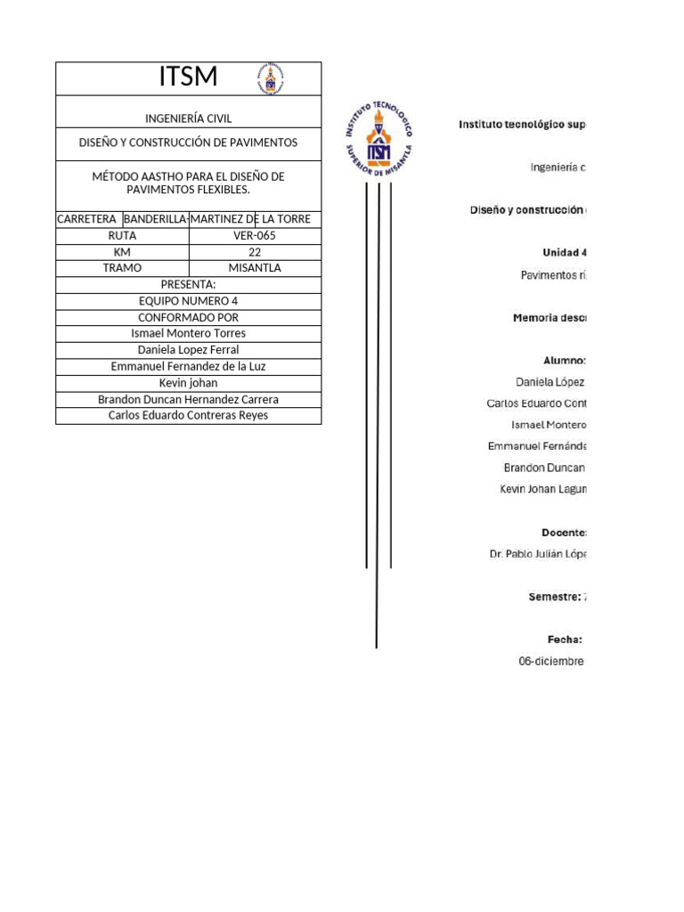 DISEÑO de PAVIMENTOS (Diseño de Carpeta, Base y Sub-Base) | PDF