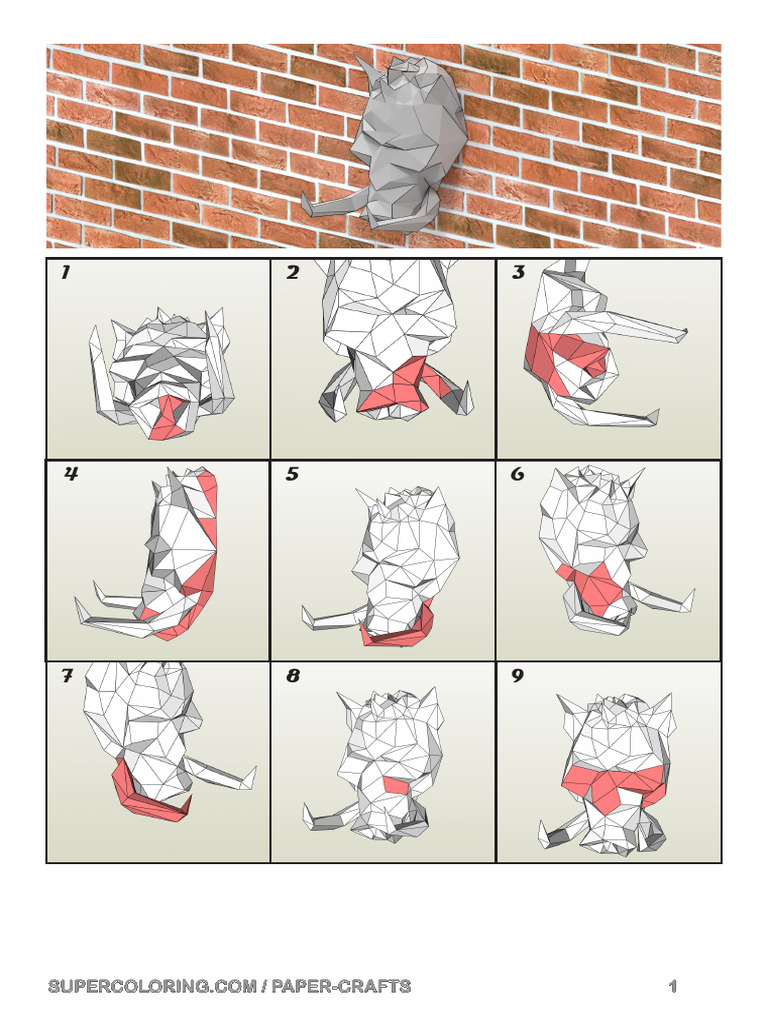 Boar Head Trophy Paper Crafts | PDF