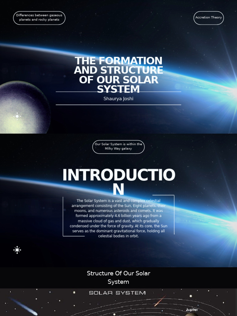 The Formation and Structure of Our Solar System | PDF | Solar System ...