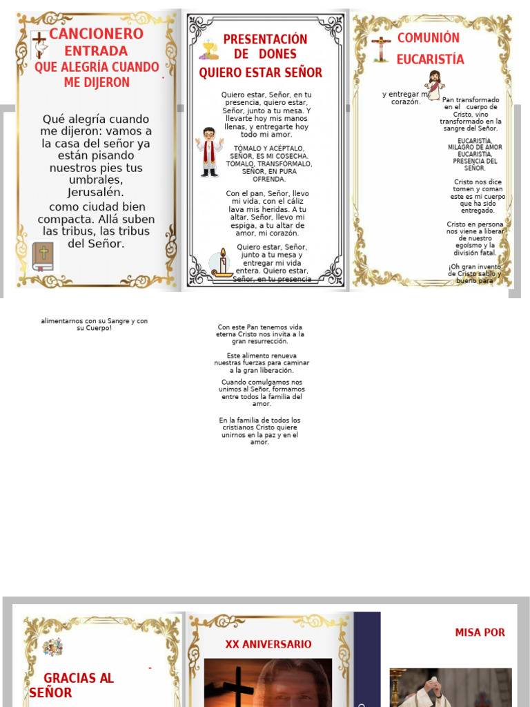 Misa Mes de Maria | PDF | eucaristía | Cristo (título)