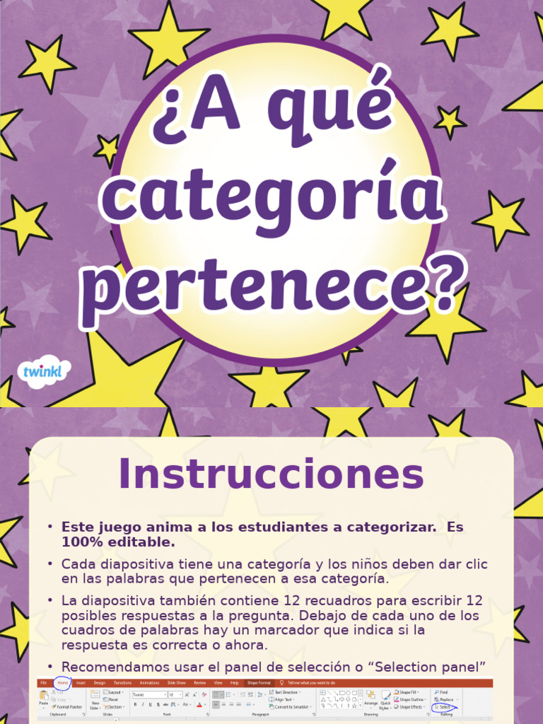 Juego de Las Categorias Ver 3 | PDF