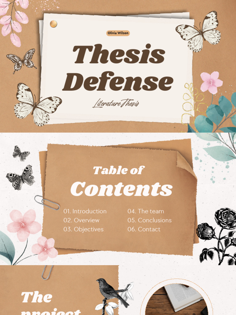 Literature Thesis Defense Overview | PDF