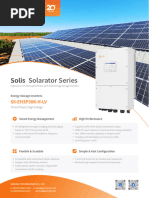 Solis 50kW Hybrid Inverter Datasheet | PDF | Electrical Grid | Power ...