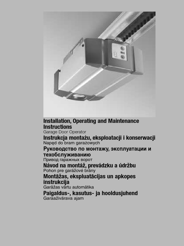 Hoemann Supramatic E2 | PDF | Door | Menu (Computing)