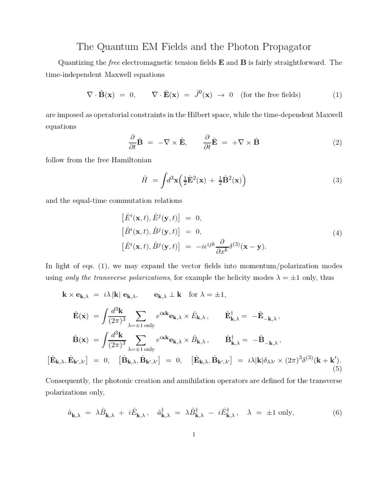 QED | PDF | Quantum Electrodynamics | Gauge Theory