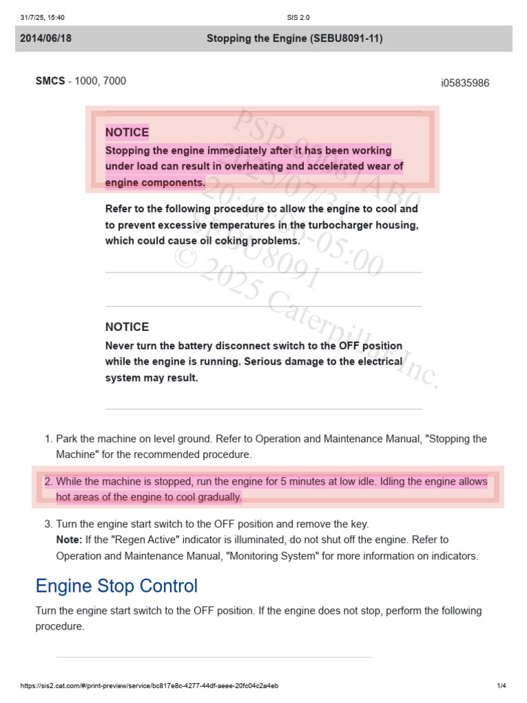Proper Engine Shutdown Procedures | PDF | Engines | Machines