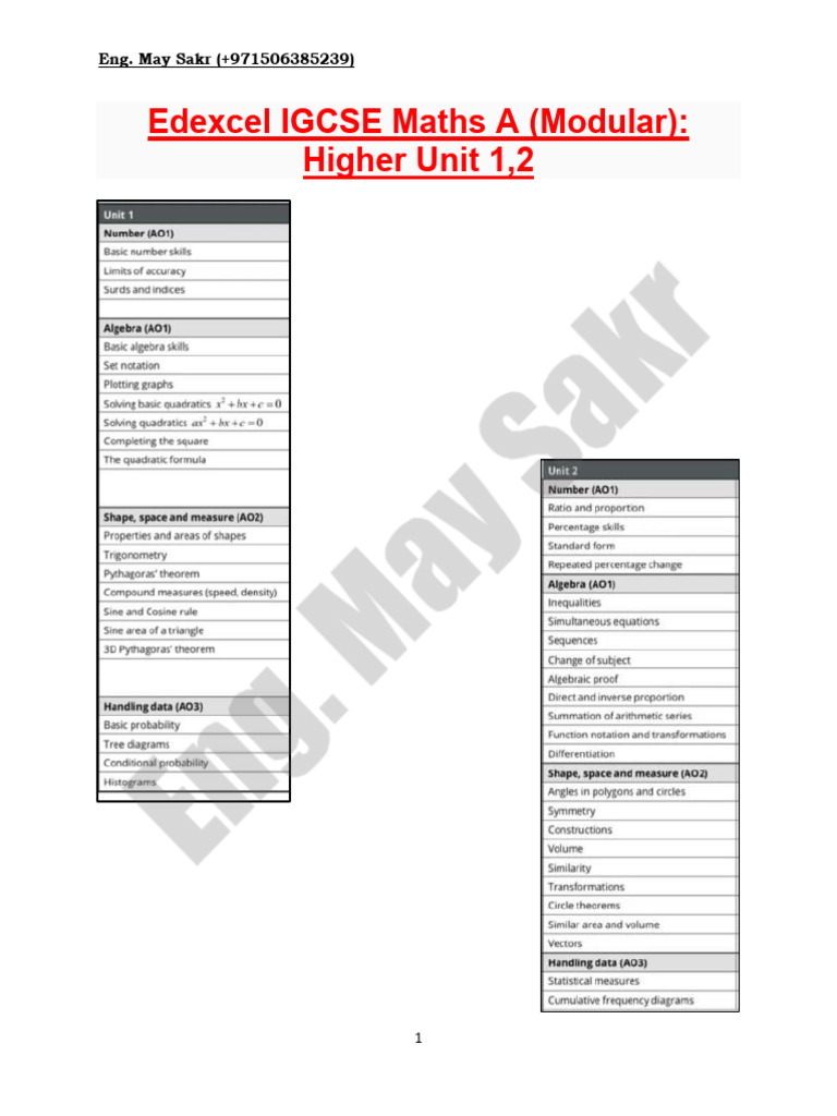 u2 Revision Class 9 (Statistics)_watermark | PDF