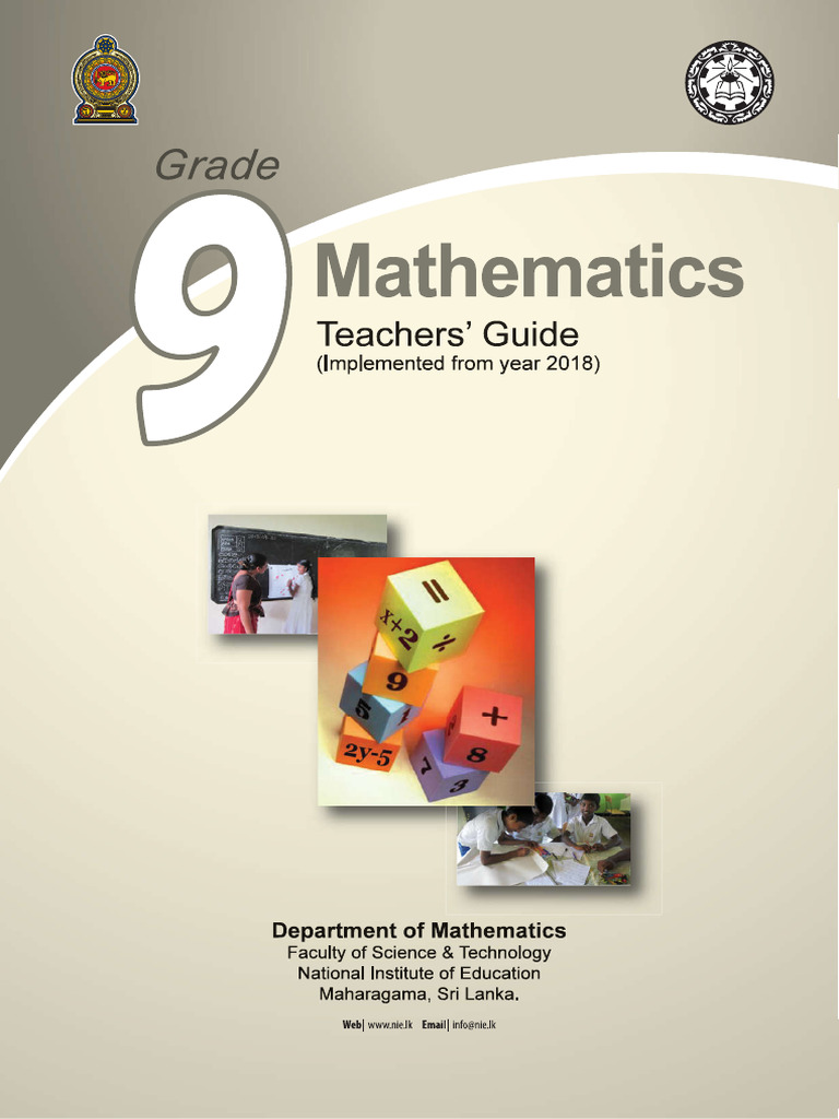 Grade 9 Mathematics Teacher's Guide | PDF | Equations | Multiplication