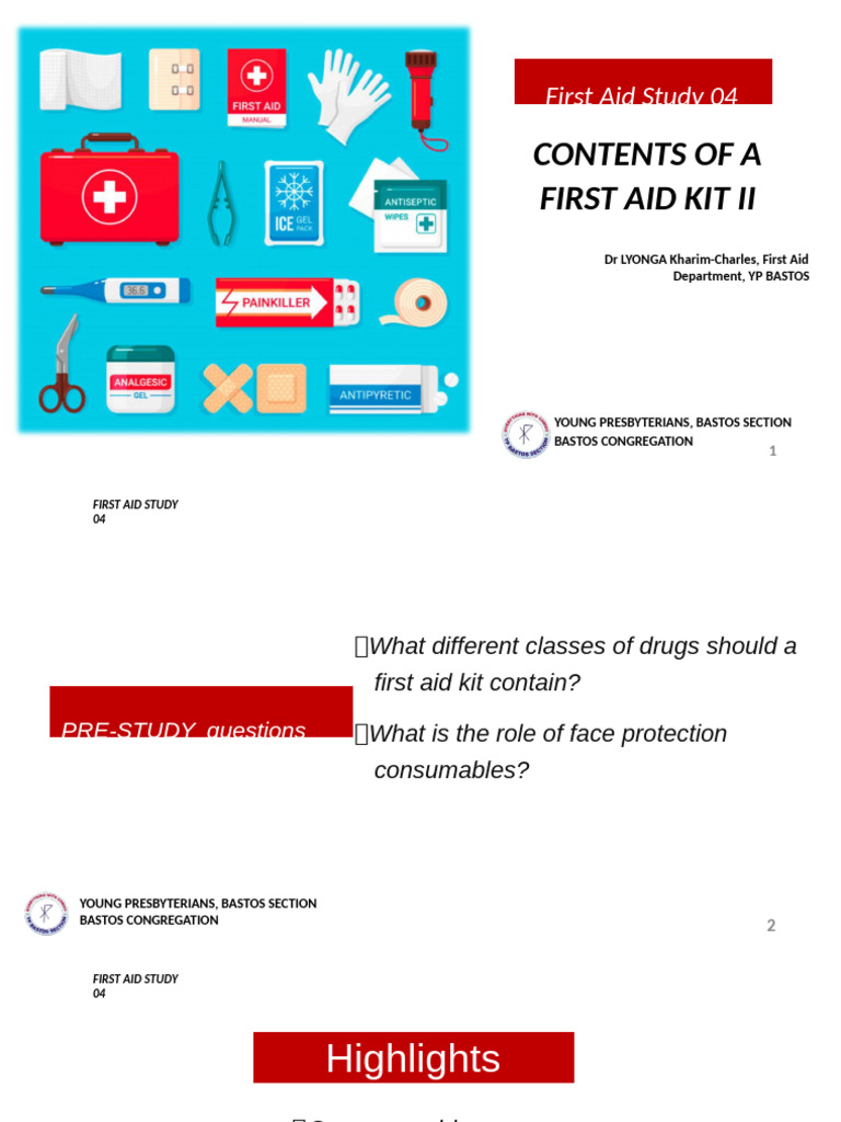 First Aid Study 04 Yp Bastos 2024-1 | PDF | Topical Medication | First Aid