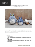 Free Totoro Knitting Pattern | PDF | Knitting | Yarn