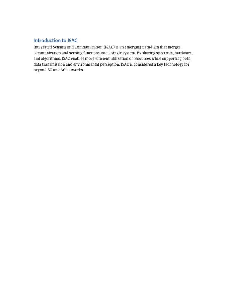 ISAC Doc 1 | PDF