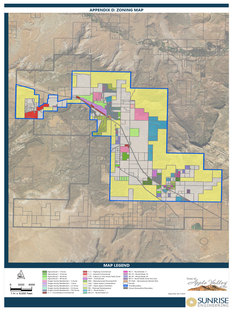 Apple Valley Zoning Map 2022 | PDF