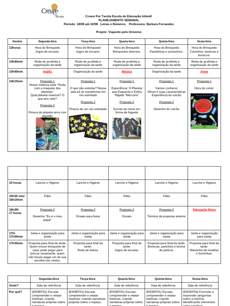Planejamento Letras e Números - 2025 planetas 2 | PDF | Planetas | Sol