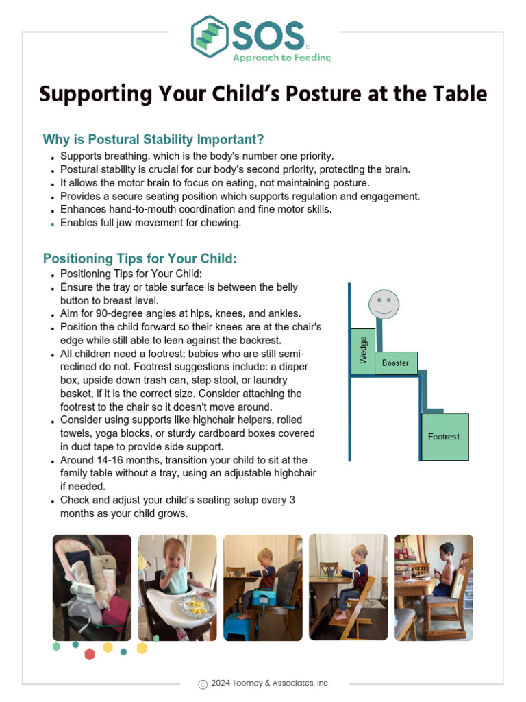 Child Posture Positioning Tips 2024 | PDF | Chair