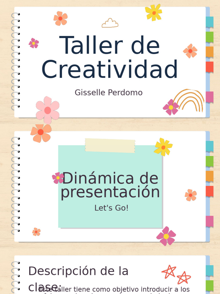Presentación 1 Taller de Creatividad | PDF | Creatividad | Dibujo