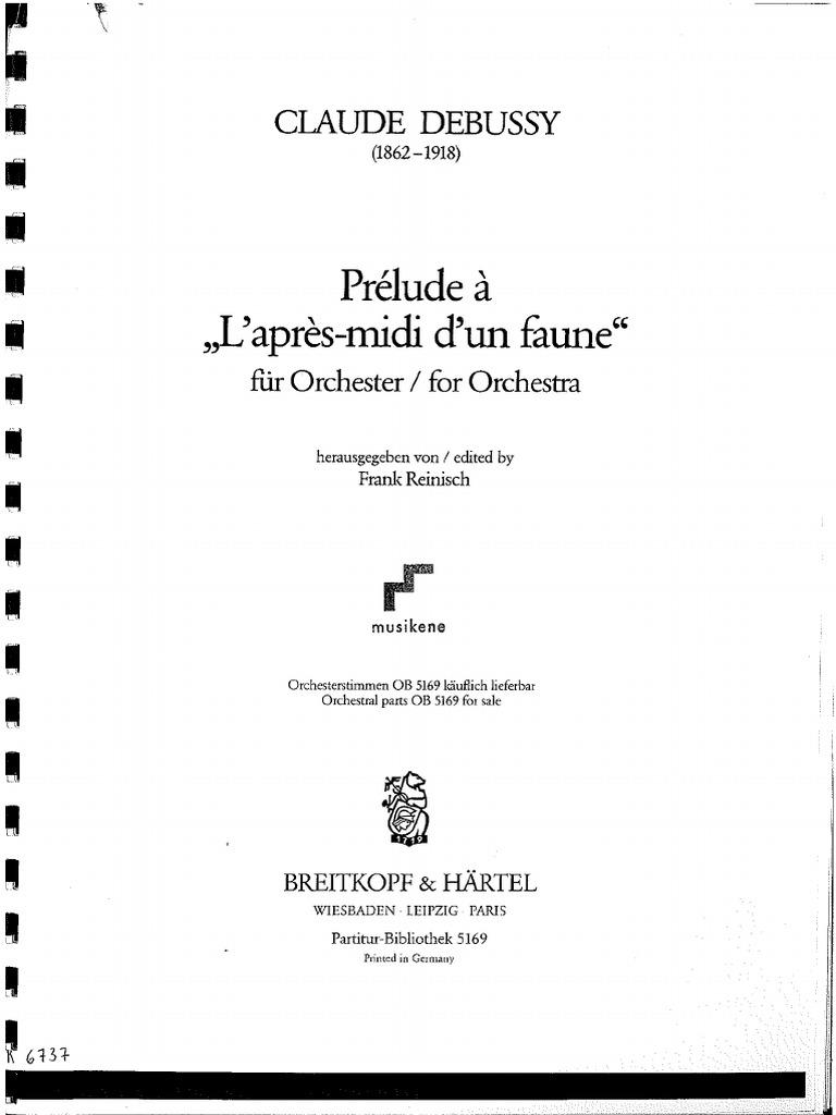 Neral - DEBUSSY, Preludio A La Siesta de Un Fauno | PDF